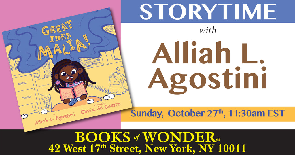 Storytime | with Alliah L. Agostini & Olivia de Castro – Books of Wonder
