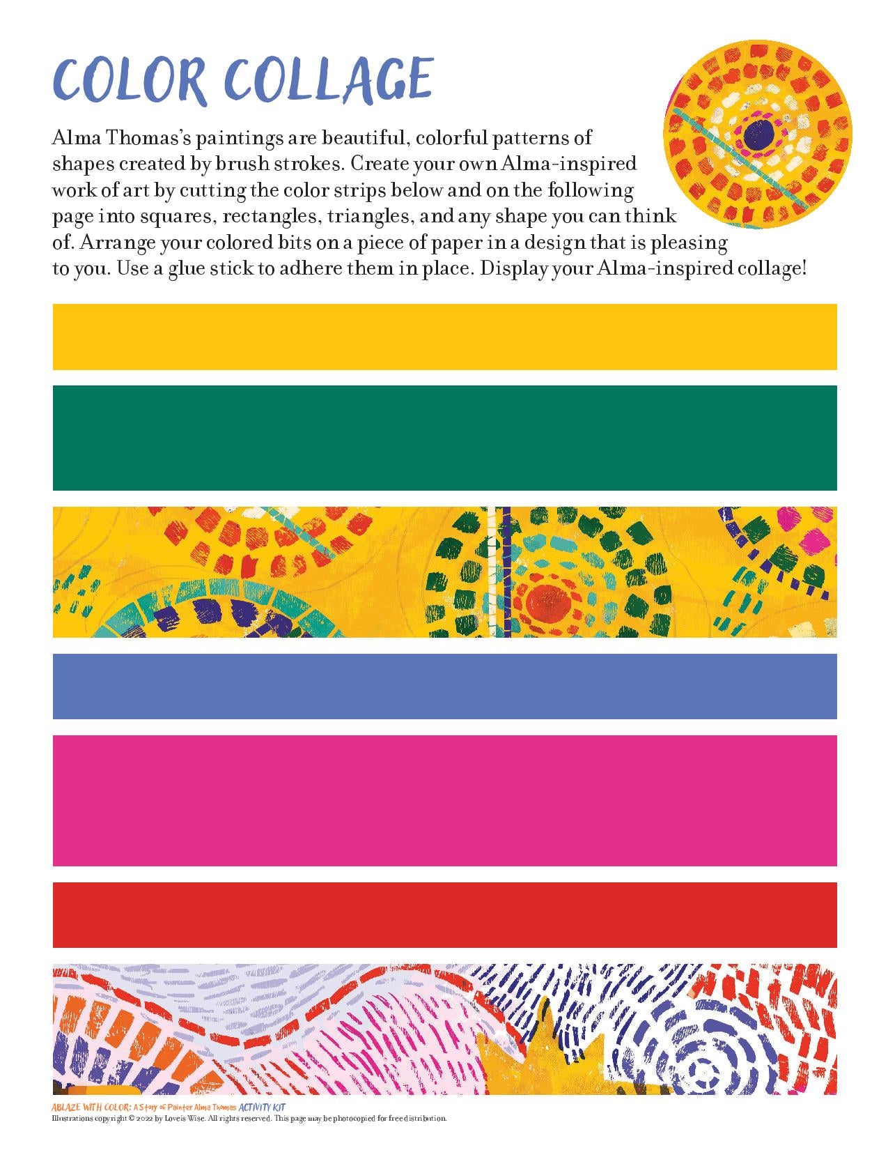 Ablaze with Color: A Story of Painter Alma Thomas – Books of Wonder