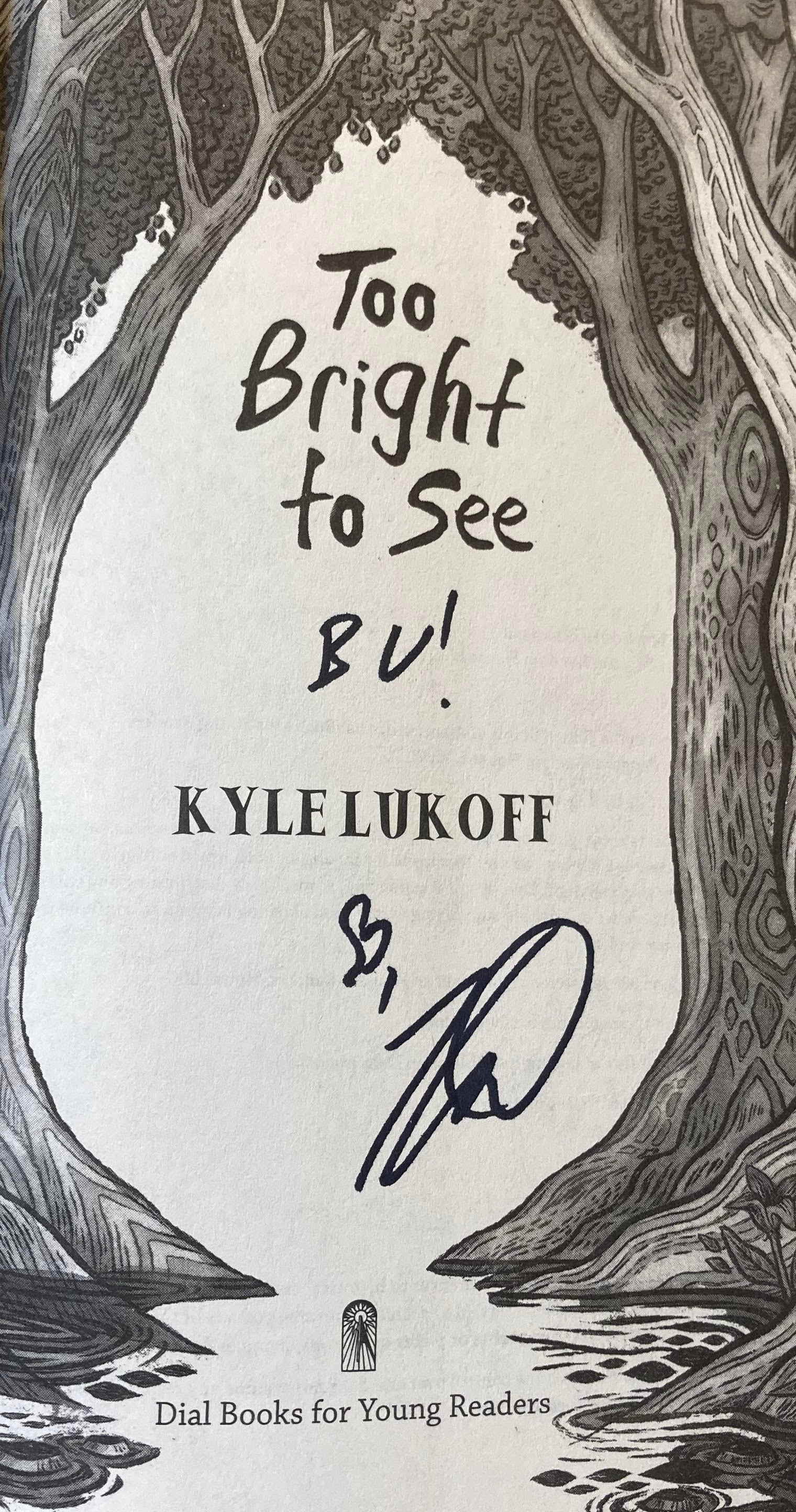 Too Bright to See – Books of Wonder