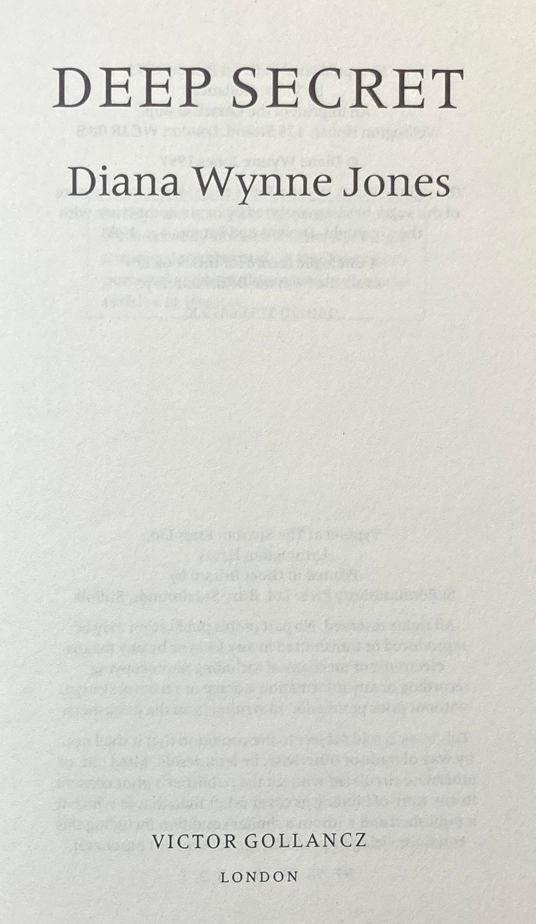 Deep Secret – Books of Wonder