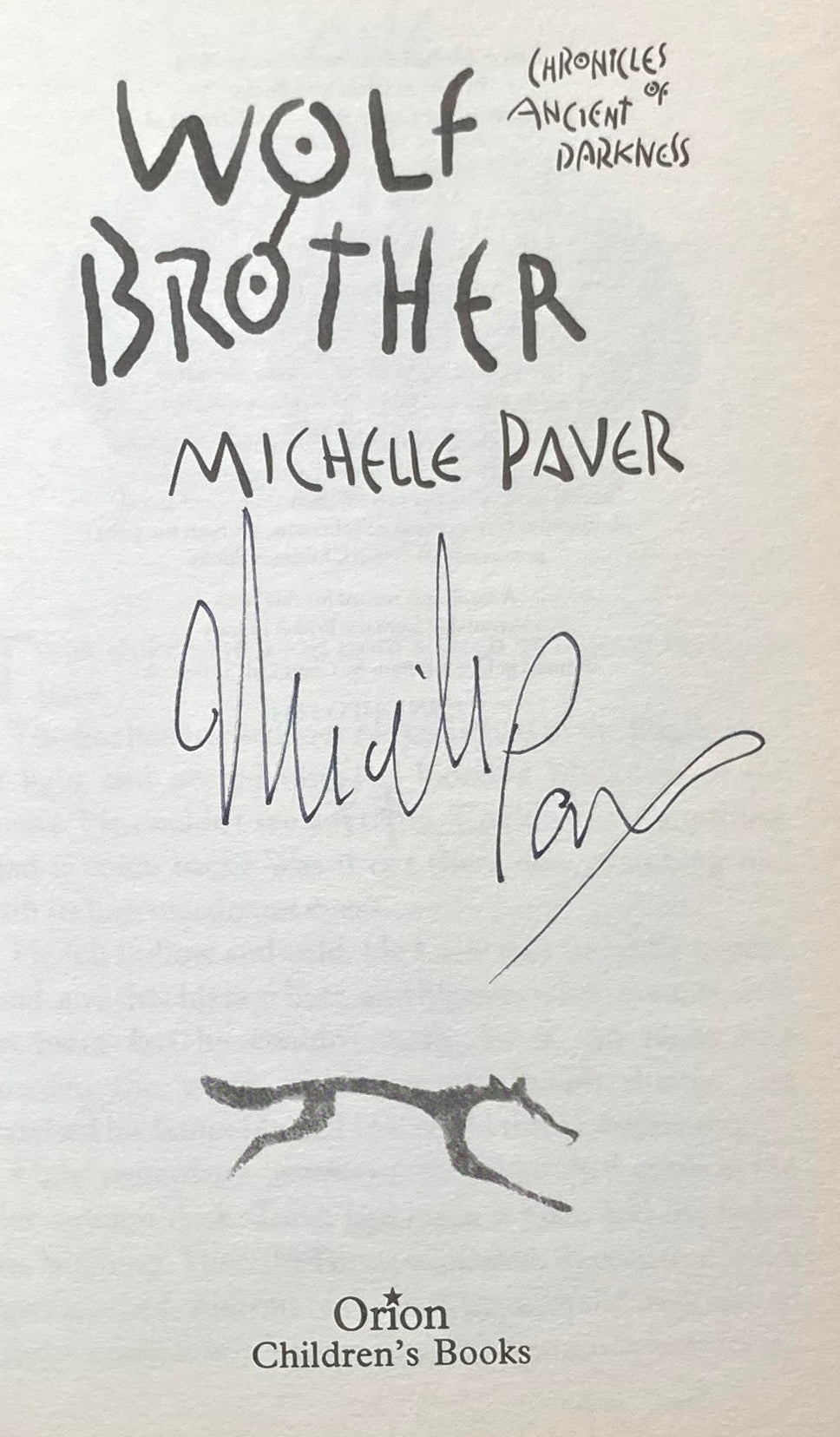 Wolf Brother – Books of Wonder